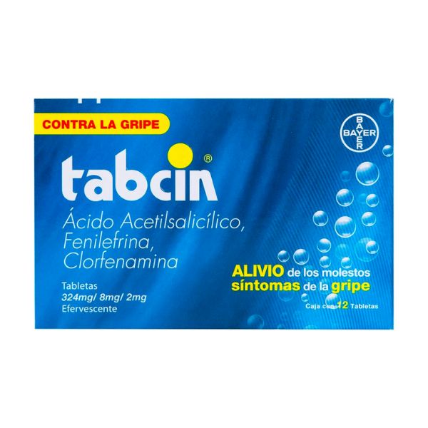 Tabcin Efervescente 324mg/8mg/2mg Caja con 12 Tabletas – Farmacia Sanorim