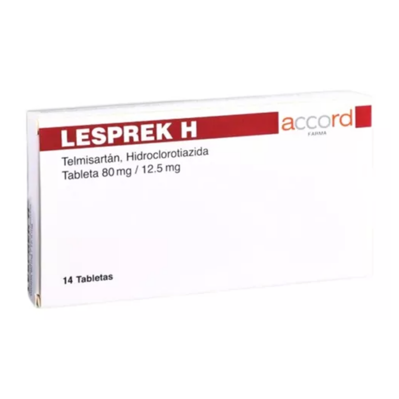 Lesprek H Telmisartán 80 mg Hidroclorotiazida 12.5 mg Caja con 14 Tabl – Farmacia Sanorim