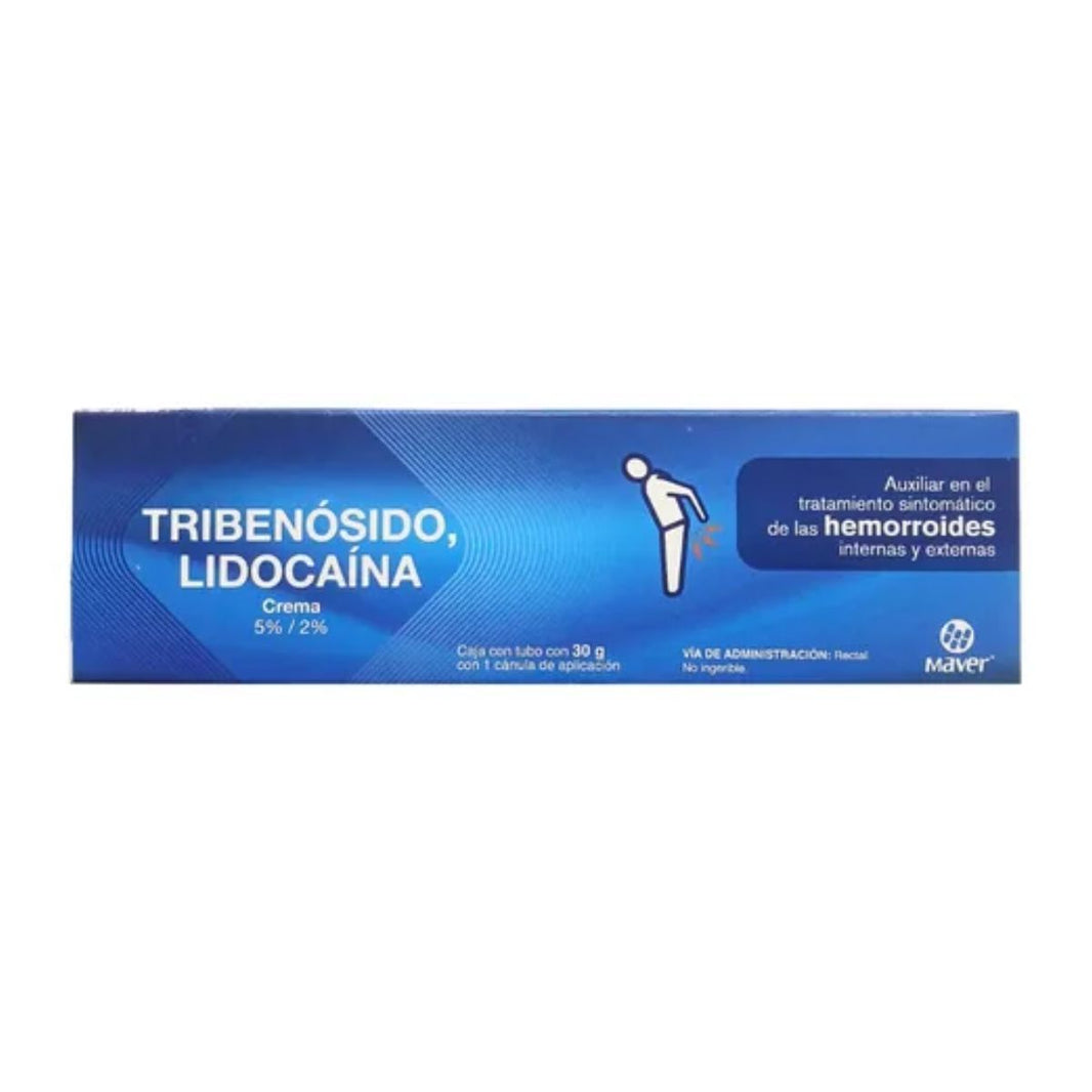 Tribenósido Lidocaína Tubo con Crema 30 gramos – Farmacia Sanorim