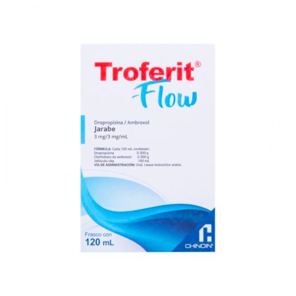 Troferit Flow (Dropropizina/Ambroxol) 3mg/3mg/ml Frasco con 120 ml ...