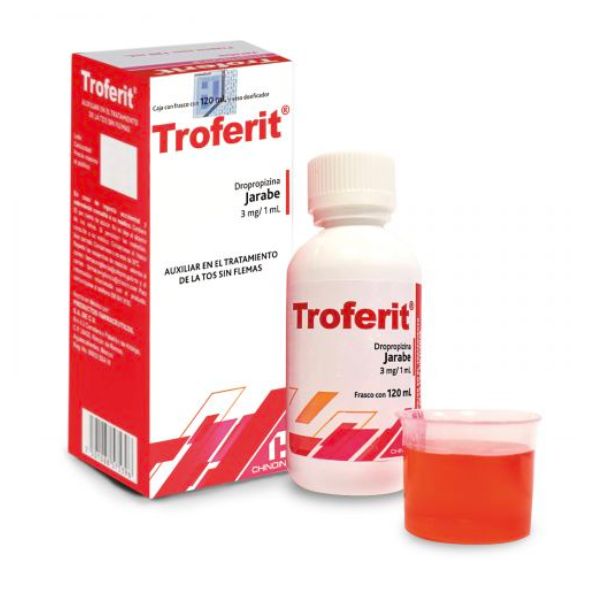 Troferit (Dropropizina) 3 mg /1 ml Frasco con 120 ml – Farmacia Sanorim