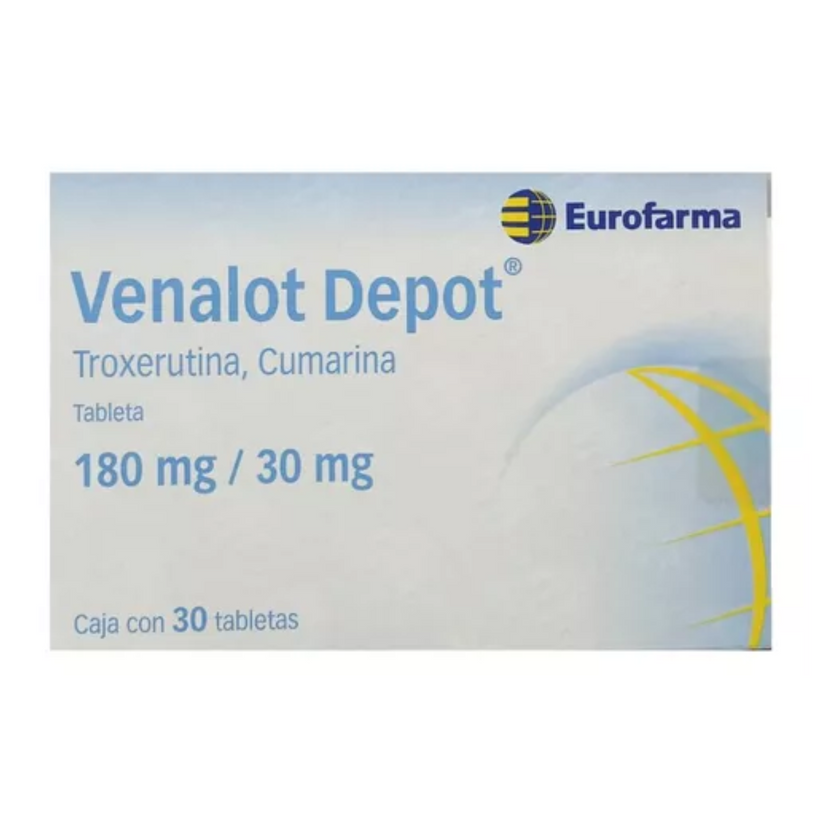 Venalot Depot (Troxerutuna Cumarina) Caja con 30 Tabletas – Farmacia ...