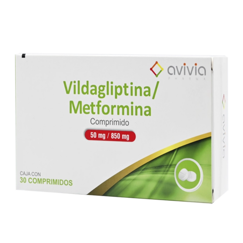 Vildagliptina/ Metformina 50 /850 mg Caja con 30 Comprimidos – Farmacia ...