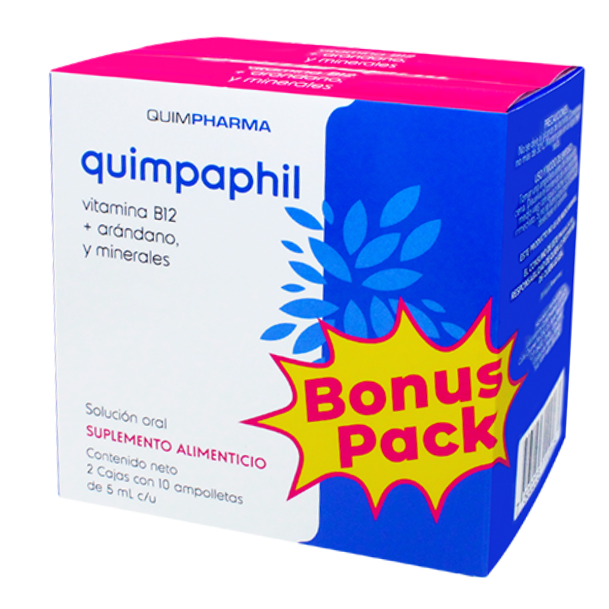 Quimpaphil Vitamina B12 Suplemento 20 Ampolletas Orales – Farmacia Sanorim