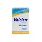 Valclan (Amoxicilina/Ácido Clavulánico) 875/125 mg Frasco con 10 Table ...
