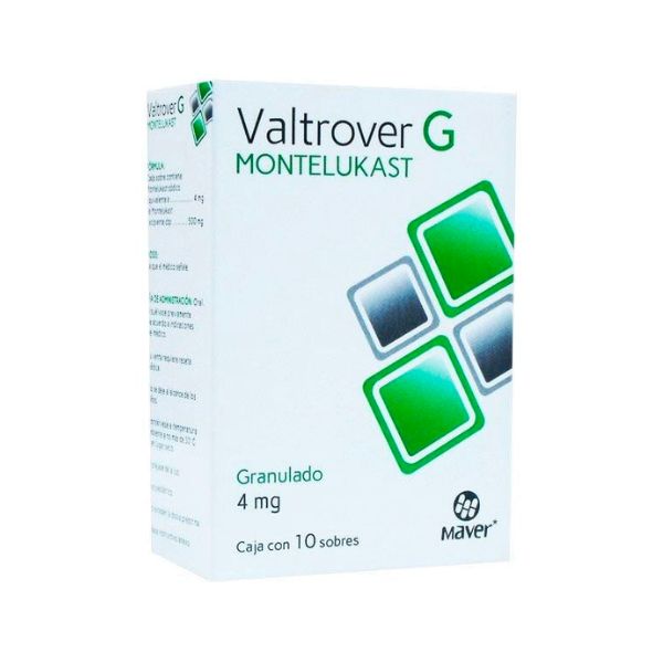 Valtrover G (Montelukast) 4 mg Caja con 10 Sobres – Farmacia Sanorim