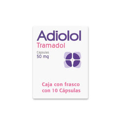 Adiolol (Tramadol) 50 mg Frasco con 10 Cápsulas – Farmacia Sanorim