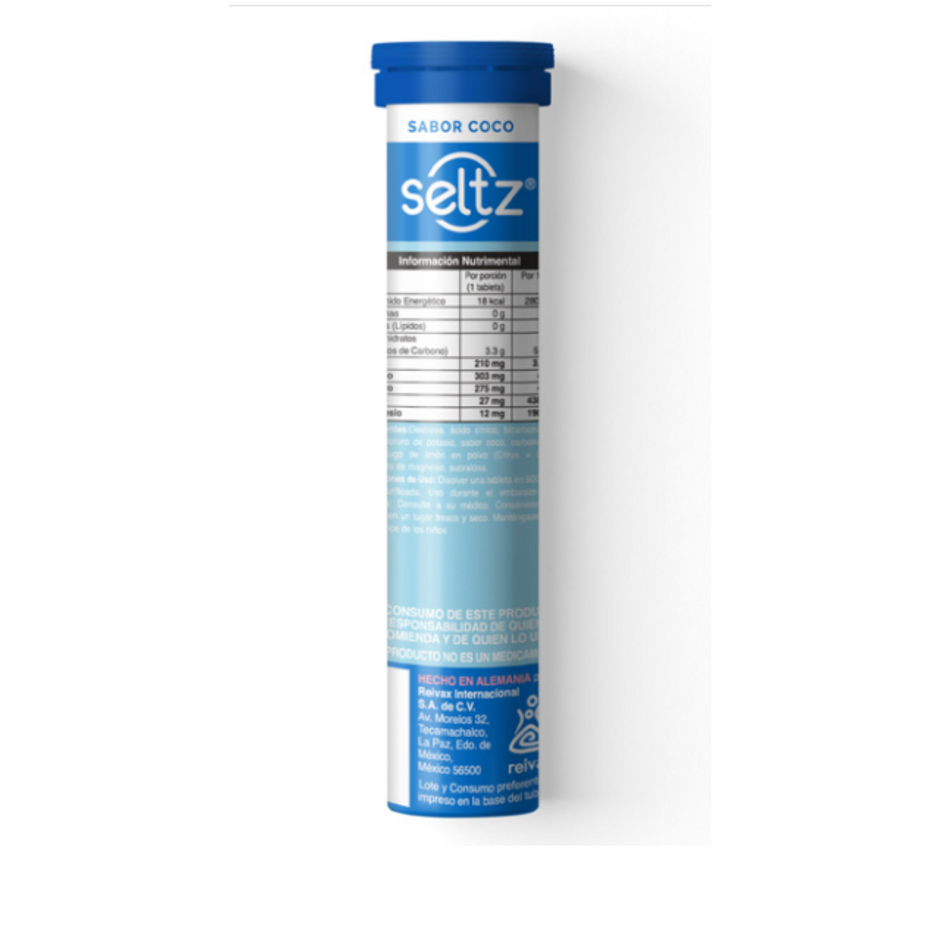 Seltz Electrolitos Tubo con 13 Tabletas Efervescentes Sabor Coco ...