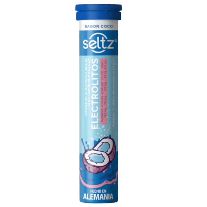 Seltz Electrolitos Tubo con 13 Tabletas Efervescentes Sabor Coco ...