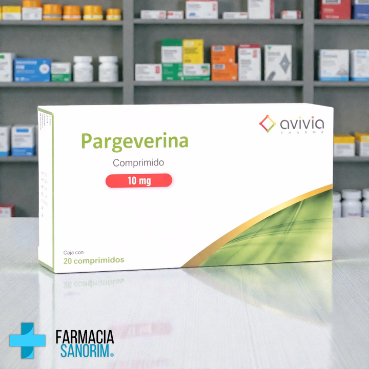 Pargeverina 10 mg Caja con 20 Comprimidos – Farmacia Sanorim