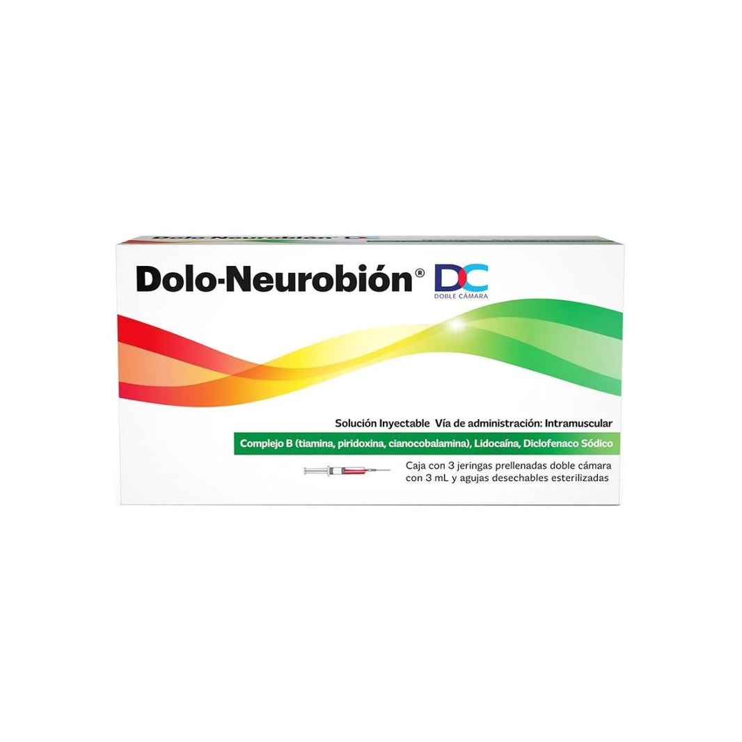 Dolo-Neurobion DC Solucion Inyectable Caja con 3 Jeringas Prellenadas ...