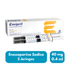 Emipril Enoxaparina Sódica 40mg/0.4ml Caja con 2 Jeringas Maver ...