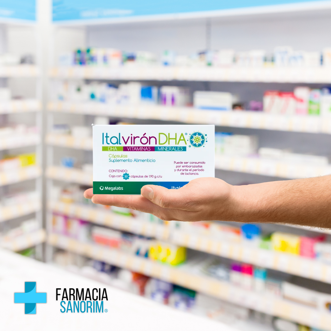 Italvirón DHA Suplemento Alim 1.9 gr Caja con 30 Cápsulas – Farmacia ...