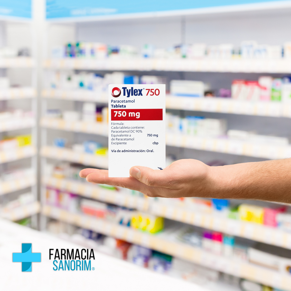Tylex (Paracetamol) 750 mg Caja con 20 Tabletas – Farmacia Sanorim