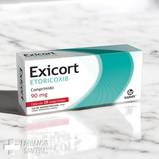 Exicort (Etoricoxib) 90 mg Caja con 28 comprimidos | Maver Laboratorio ...