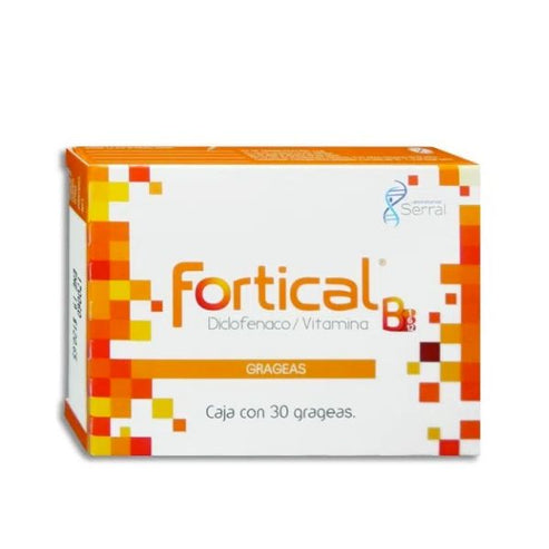 Fortical (Diclofenaco con Vitamina B) caja con 30 grageas – Farmacia ...