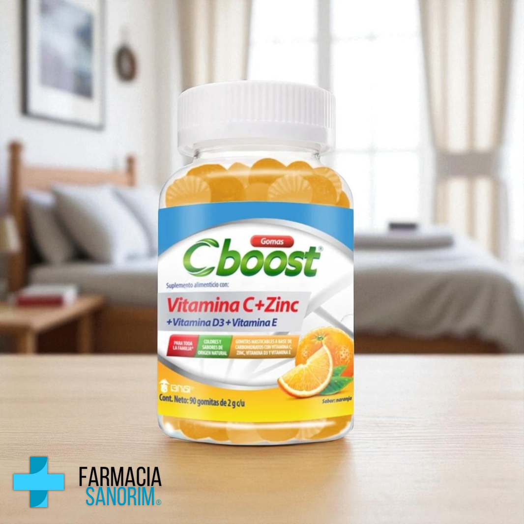 Cboost Vitamina C + Zinc Fco Frasco con 90 Gomitas – Farmacia Sanorim