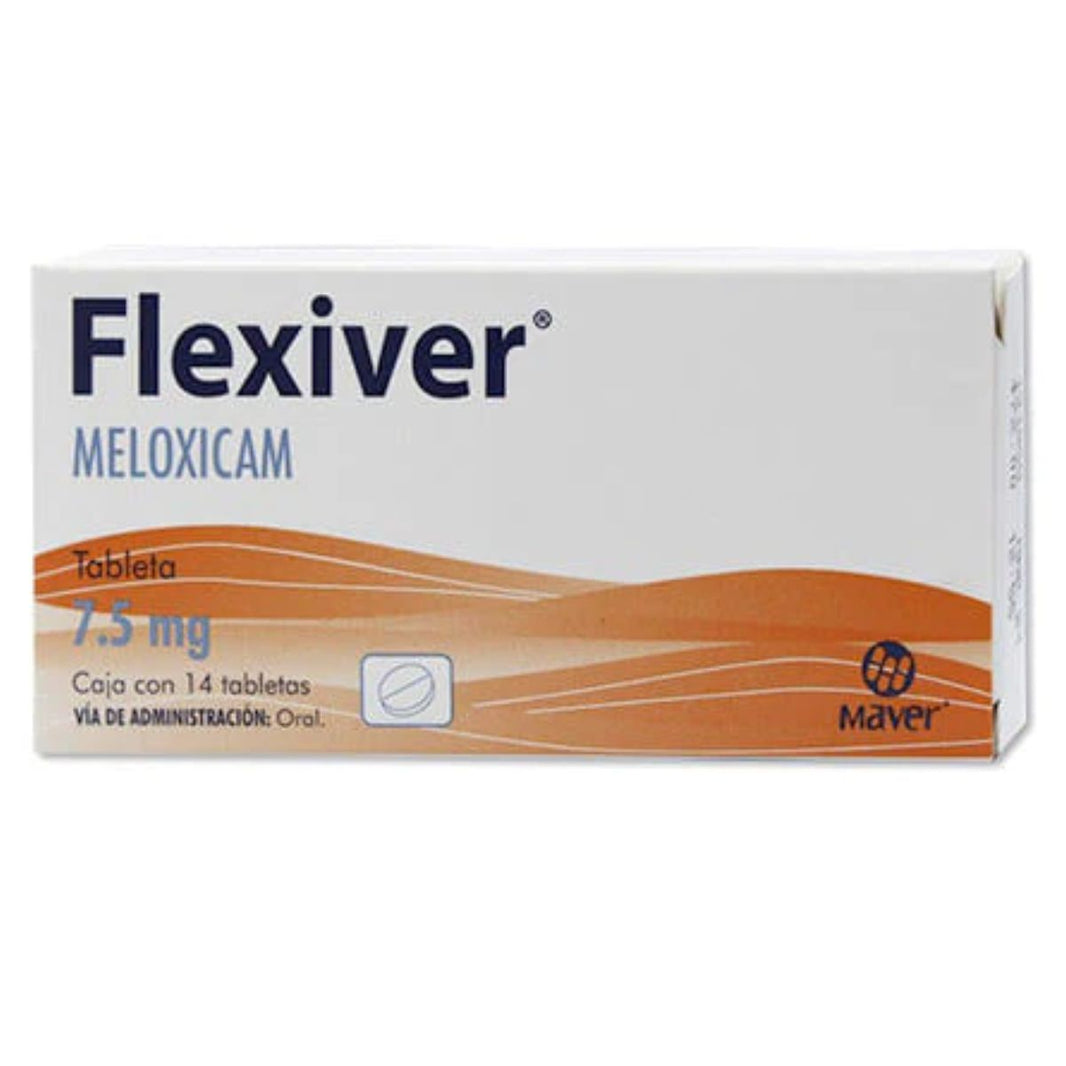 Flexiver Meloxicam 7.5 mg Caja con 14 Tabletas – Farmacia Sanorim
