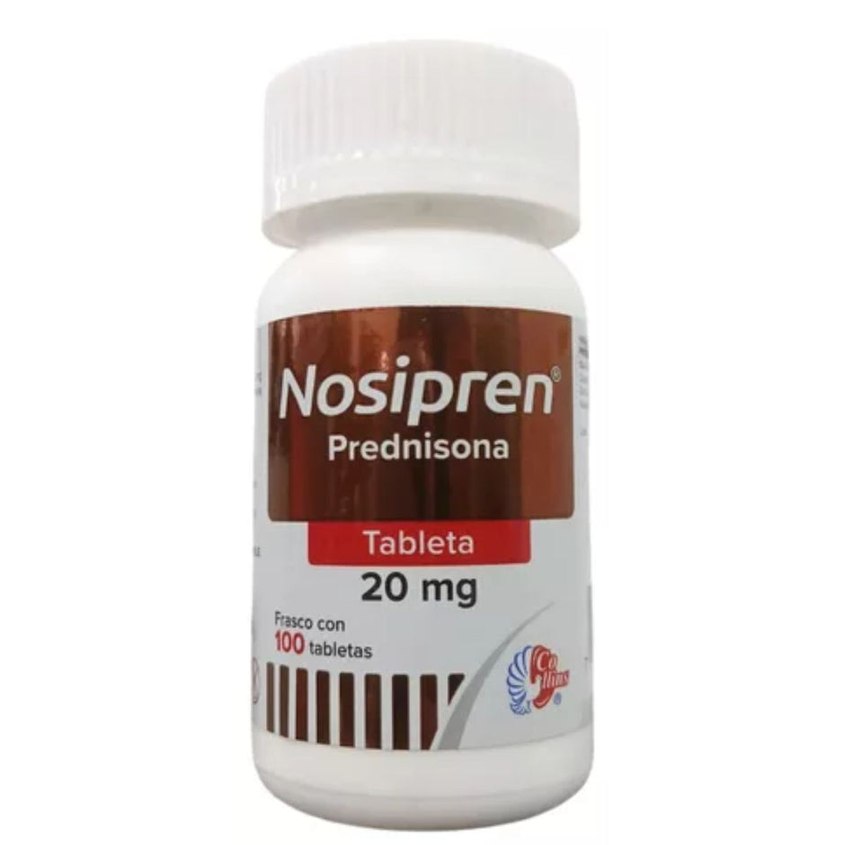 Nosipren Prednisona 20 mg Frasco con 100 Tabletas Collins Laboratorios ...