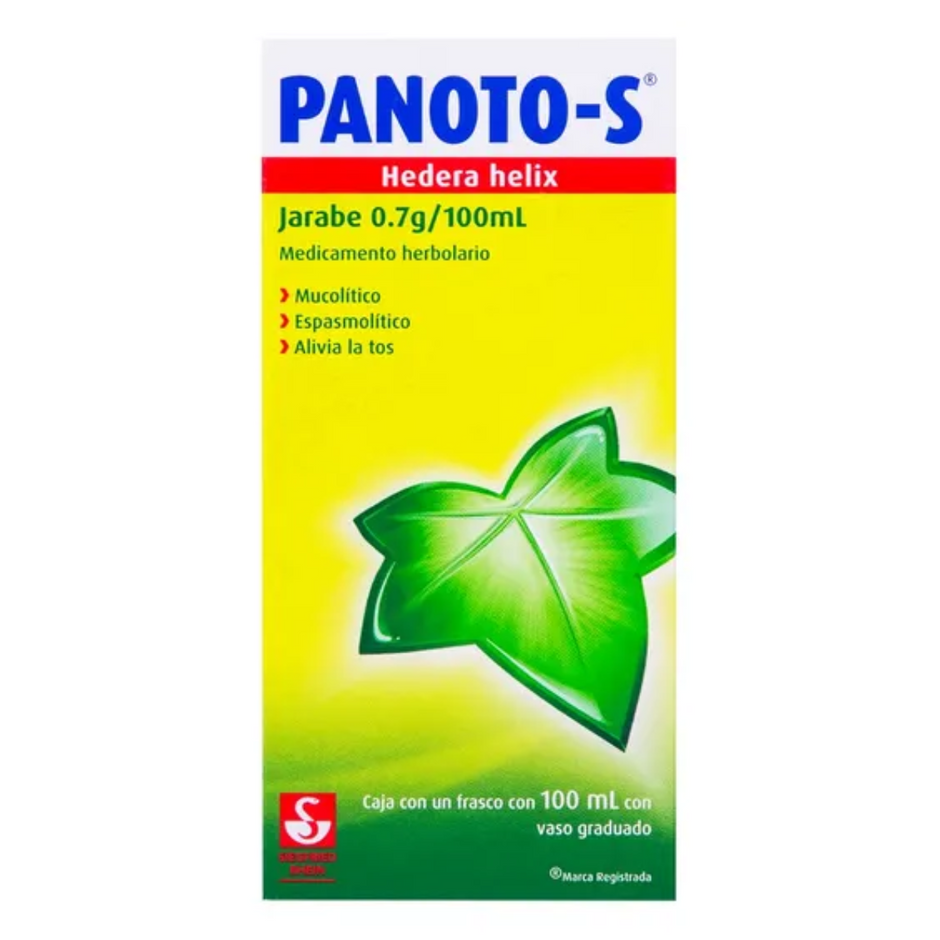 Panoto-s (Hedera Helix) 0.7 g/ 100 mL Frasco con Jarabe 100 mL ...