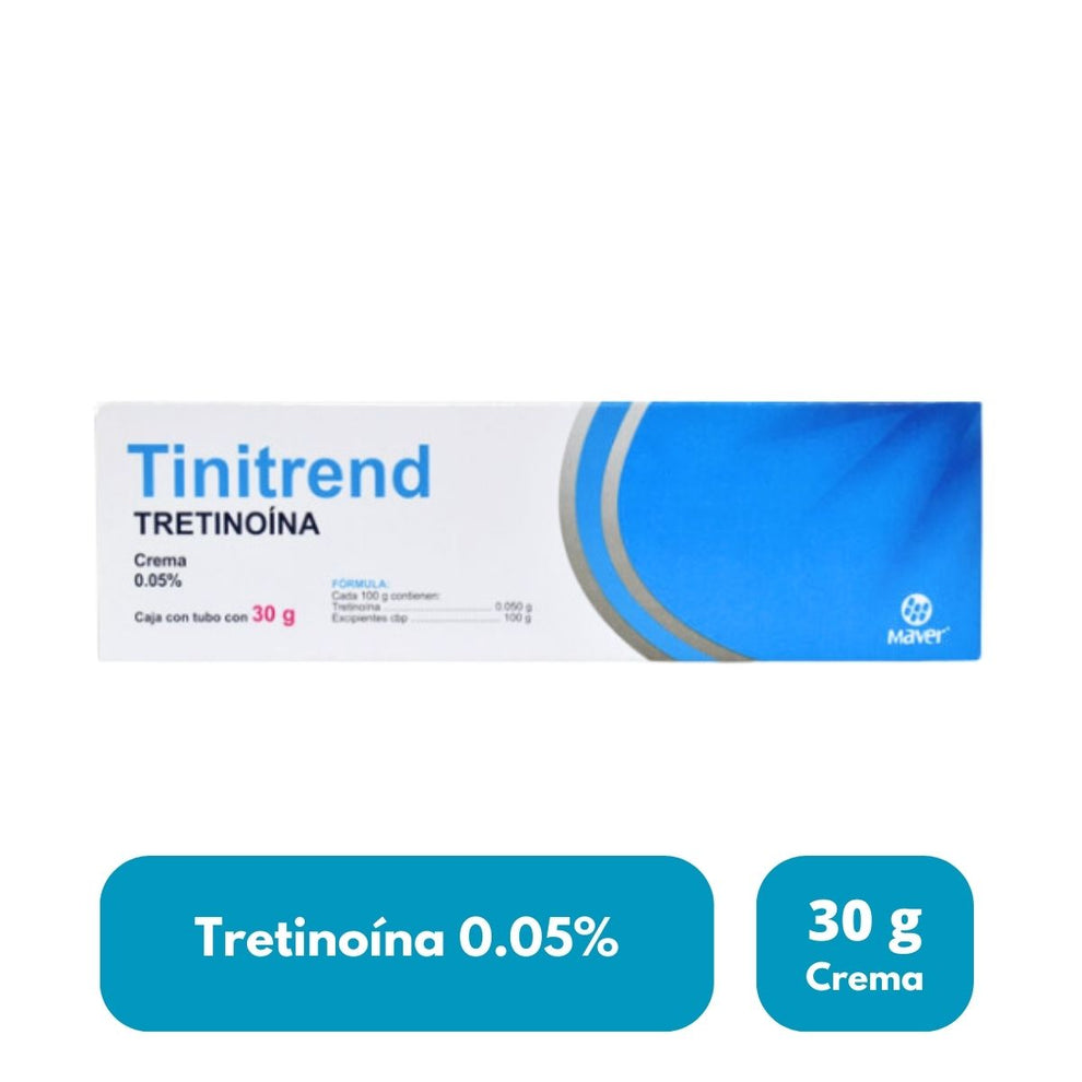Tinitrend (Tretinoína) Crema 0.05% Tubo con 30 g – Farmacia Sanorim