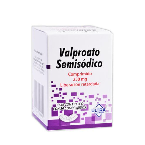 Valproato Semisódico 250 mg Caja con 30 Comprimidos Ultra Laboratorios ...