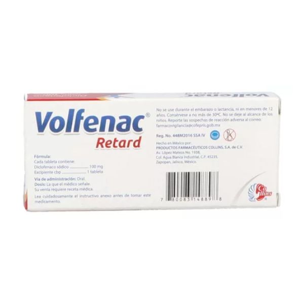 Volfenac Retard (Diclofenaco) 100 mg Liberación Prolongada Caja Con 20 ...