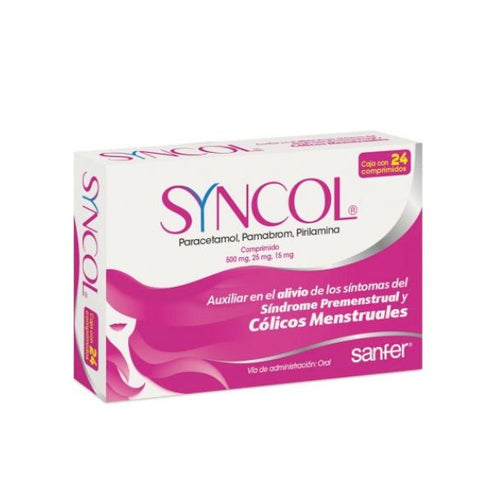 Syncol Caja con 24 Comprimidos – Farmacia Sanorim
