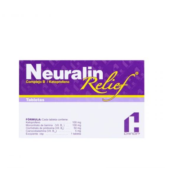 Neuralin Relief Caja con 20 Tabletas – Farmacia Sanorim
