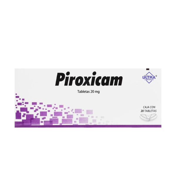 Piroxicam 20 mg caja con 20 tabletas – Farmacia Sanorim