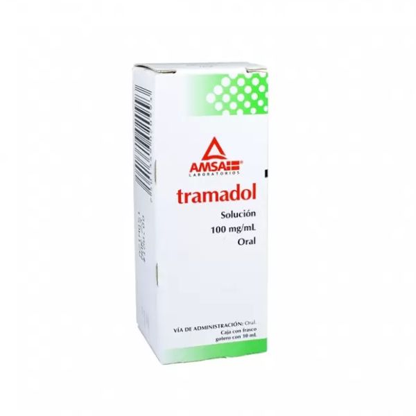 Tramadol Solución Gotas 100 mg/ 1 ml Frasco con 10 mL AMSA – Farmacia Sanorim